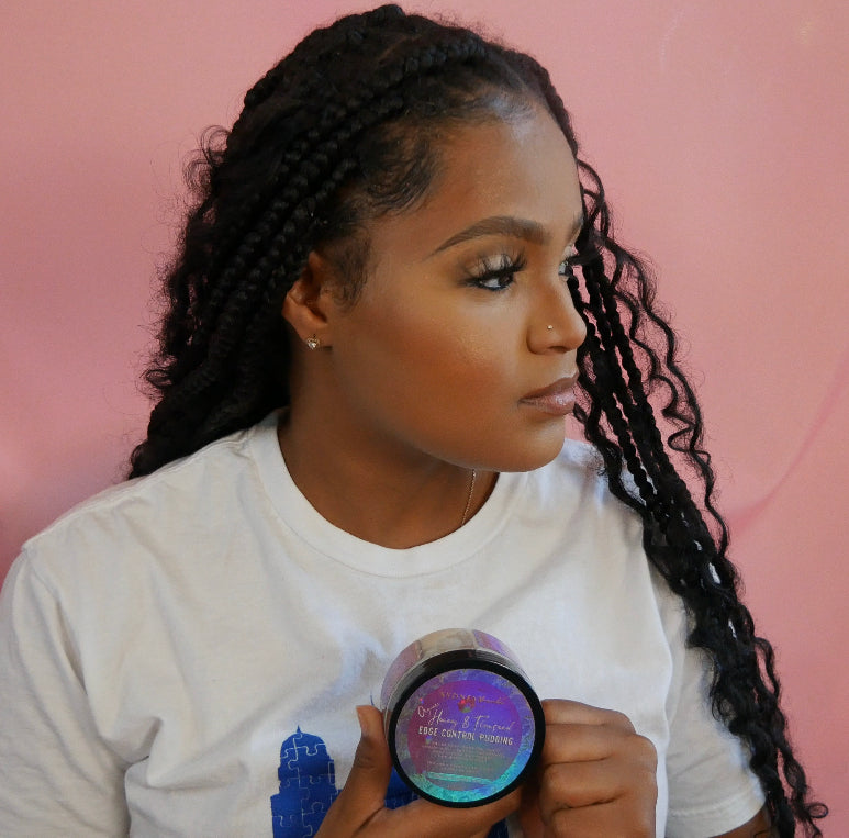 Organic Honey & Flaxseed Edge Control Pudding– BlackHairandSkincare